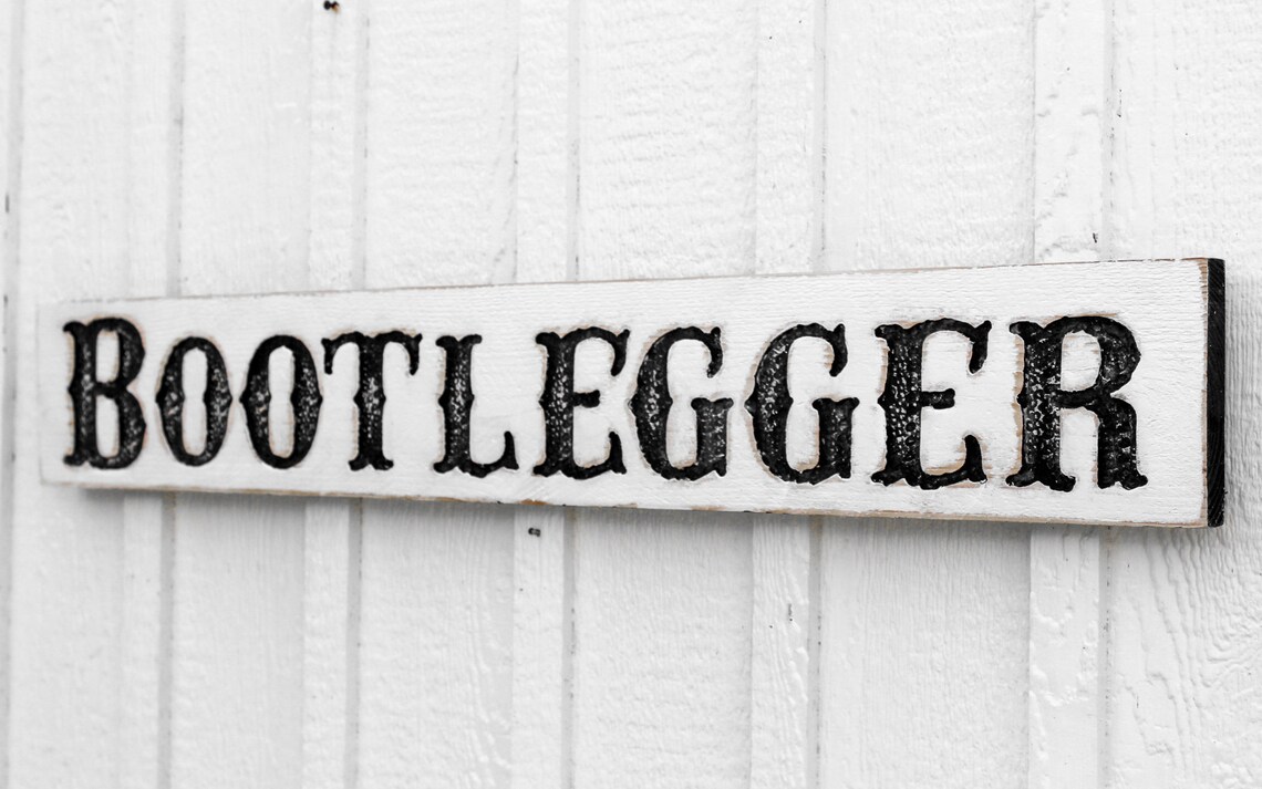 Bootlegger Sign Carved in a 40x6 Solid Wood - Etsy