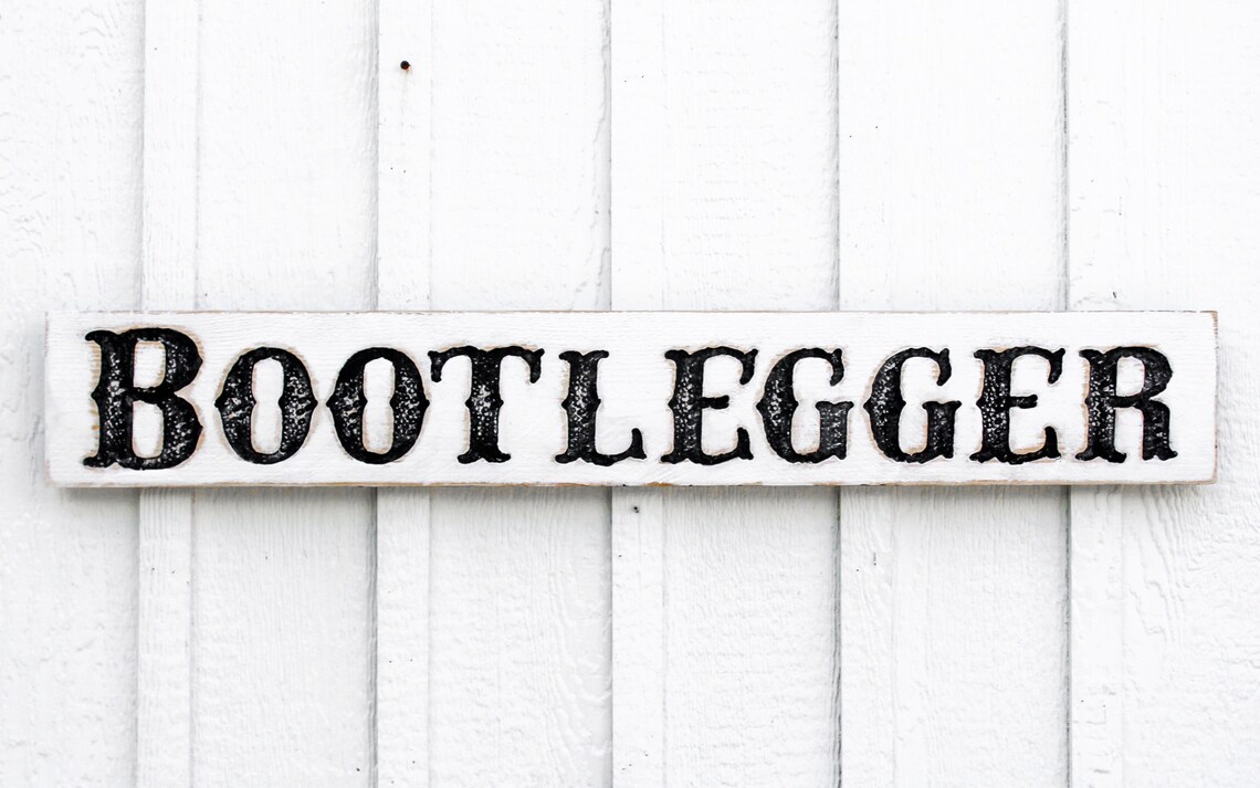 Bootlegger Sign Carved in a 40x6 Solid Wood - Etsy