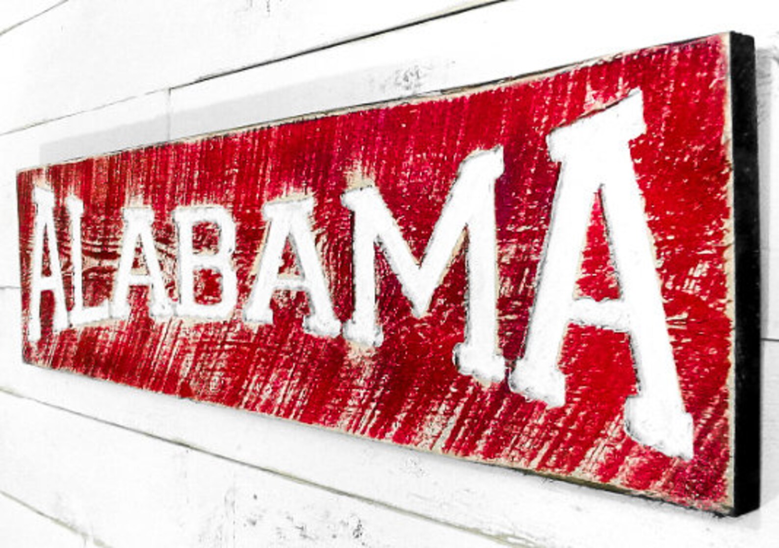 Alabama Sign Carved in a 40x10 Solid Wood Board - Etsy