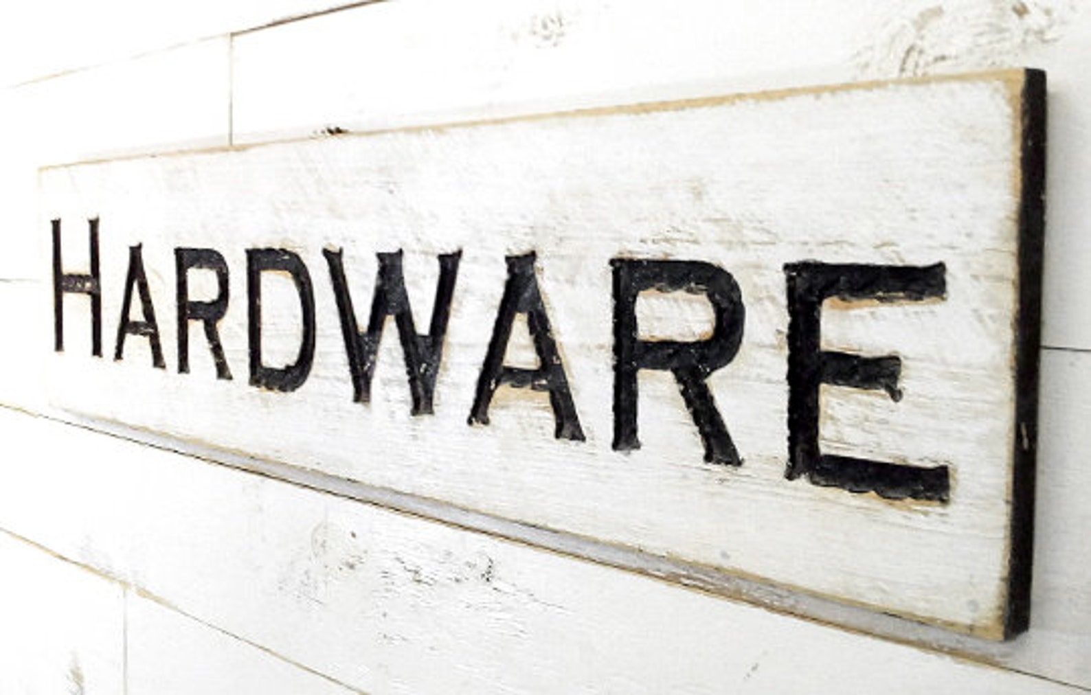 Hardware Sign Carved in a 40x10 Solid Wood Board - Etsy