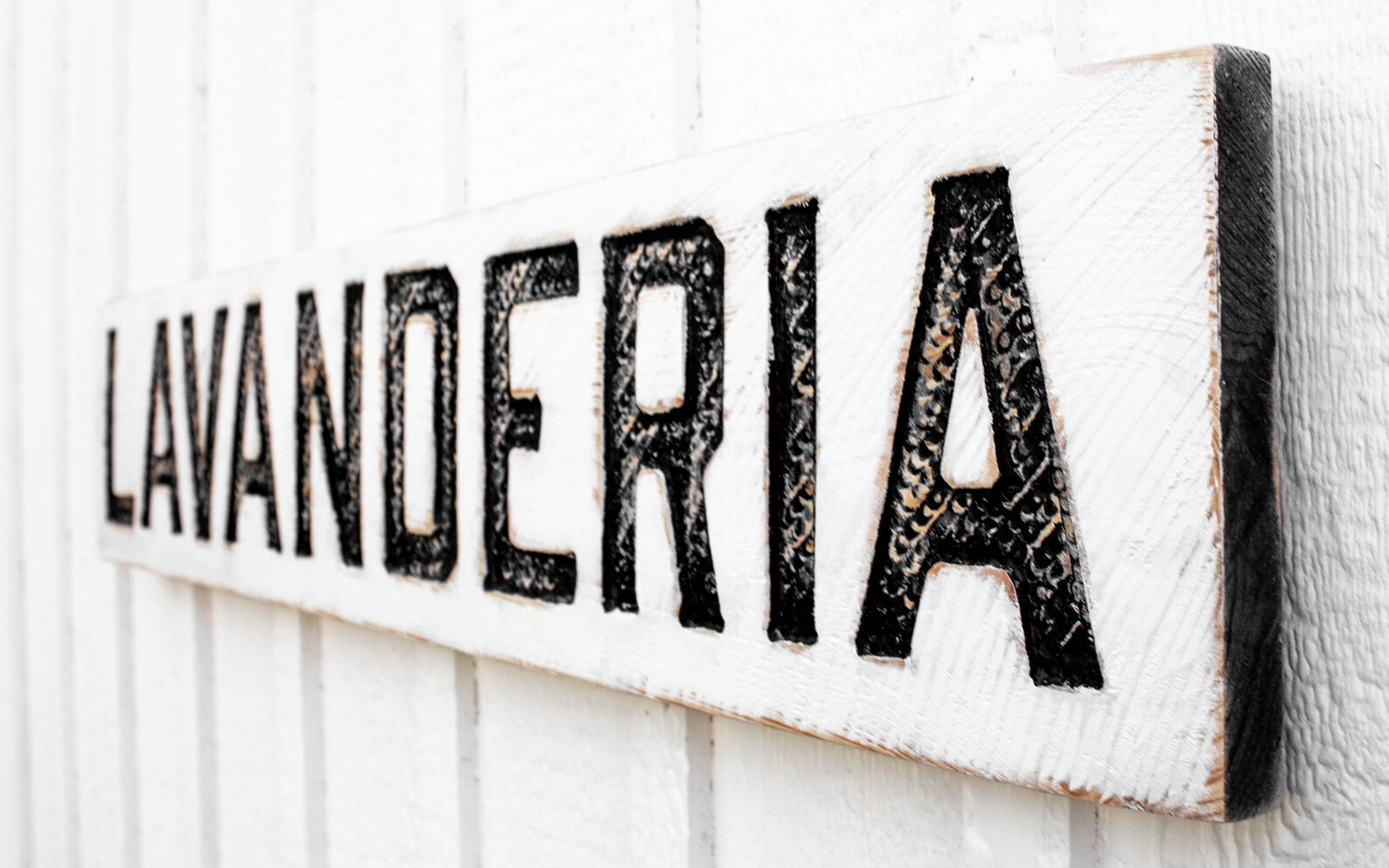 Lavanderia Sign Carved in a Solid Wood Board Rustic - Etsy