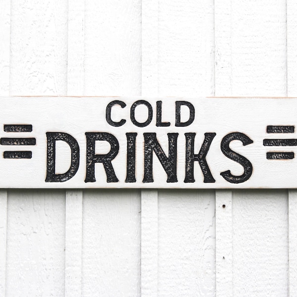 Cold Drinks Sign - Etsy