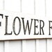 Flower Farm Sign Carved in a Solid Wood Board Rustic Distressed Florist ...
