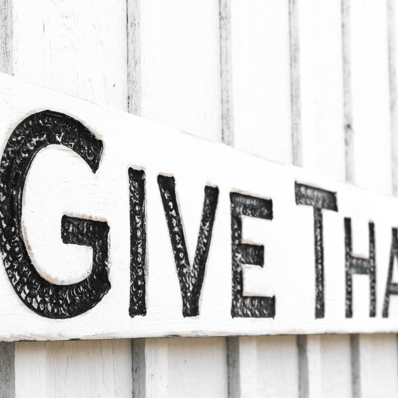 Give Thanks Sign - Etsy