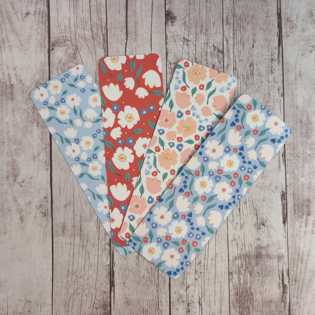 Beautiful Flower Bookmarks - Floral Bookmark - Book Accessories - Cute ...