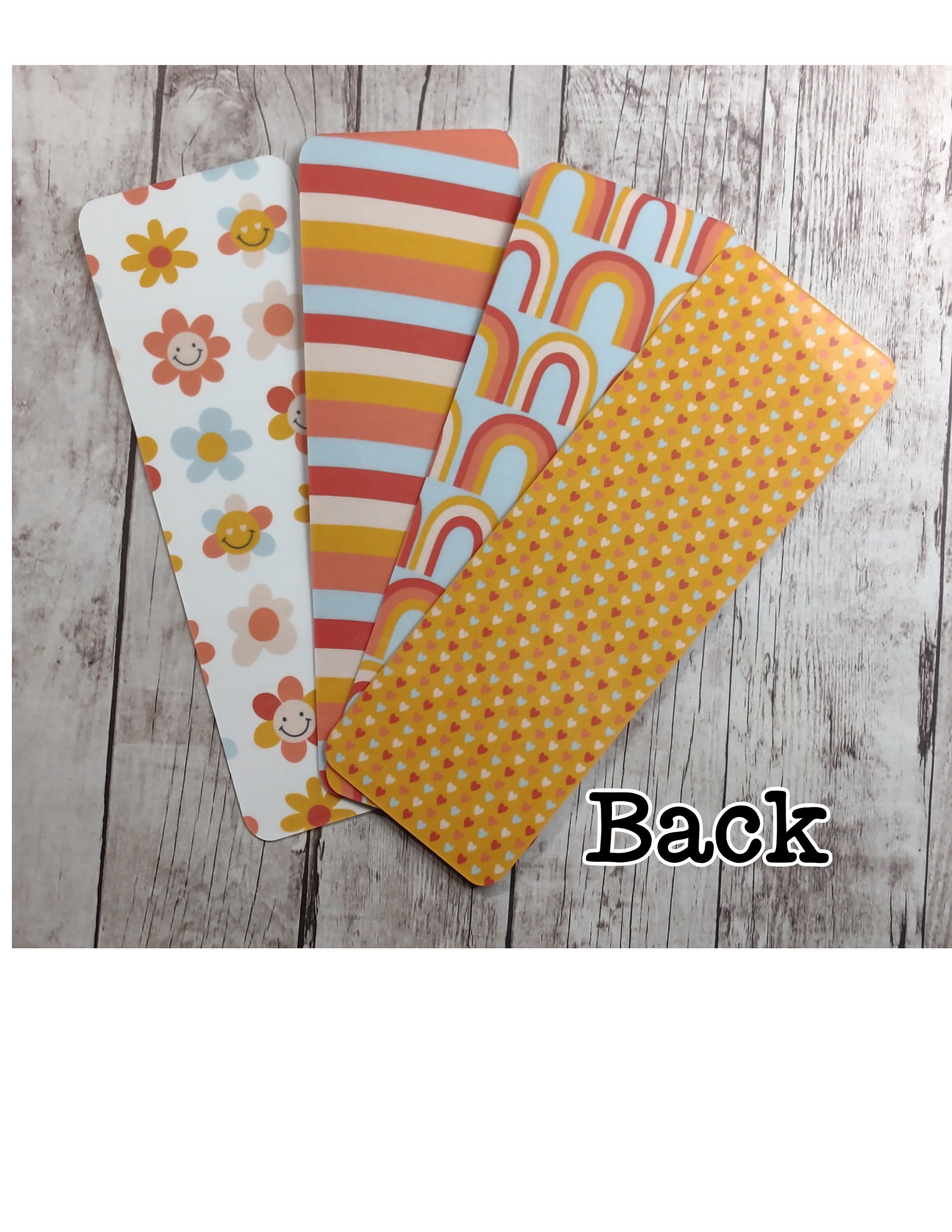 Hippie Flower Bookmarks - Peace Bookmark - Book Accessories - Rainbow ...