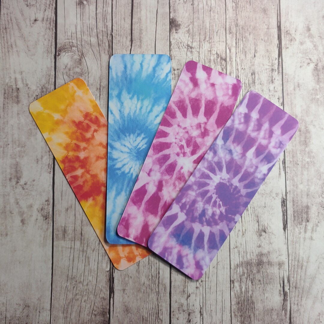 Tie Dye Bookmarks - Colorful Bookmark - Book Accessories - Hippie ...