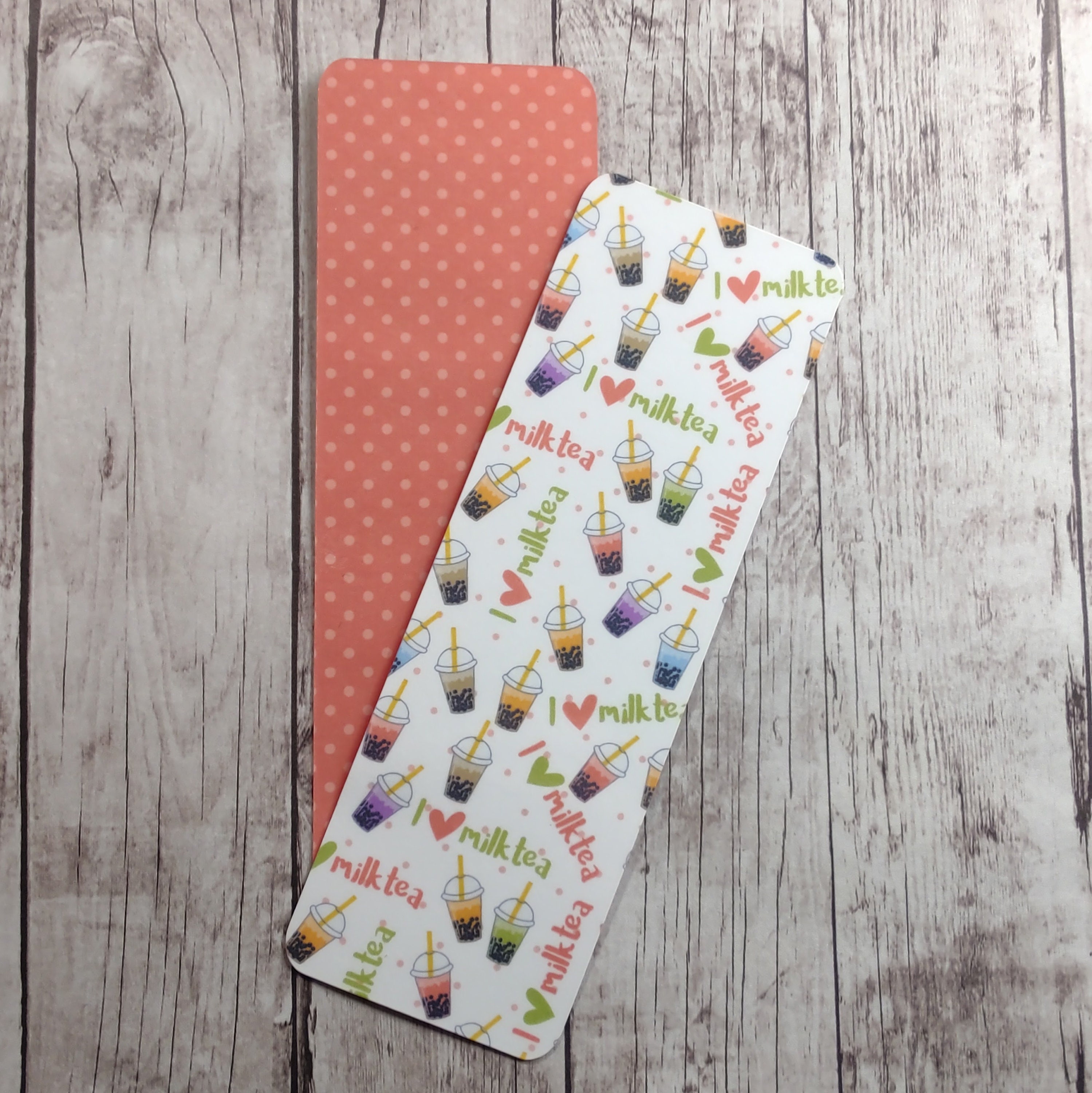 Milk Tea Bookmarks - Tea Bookmark - Book Accessories - Drink Bookmarks ...