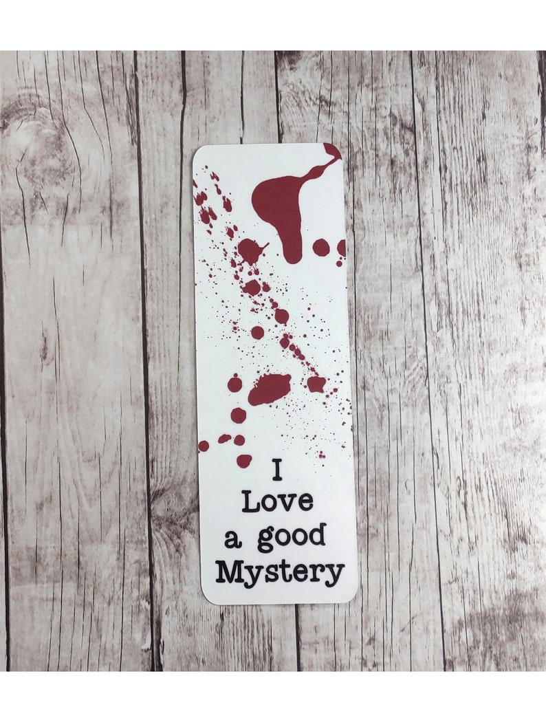 I Love a Good Mystery Bookmark - Crime Bookmark - Whodunnits Bookmark ...