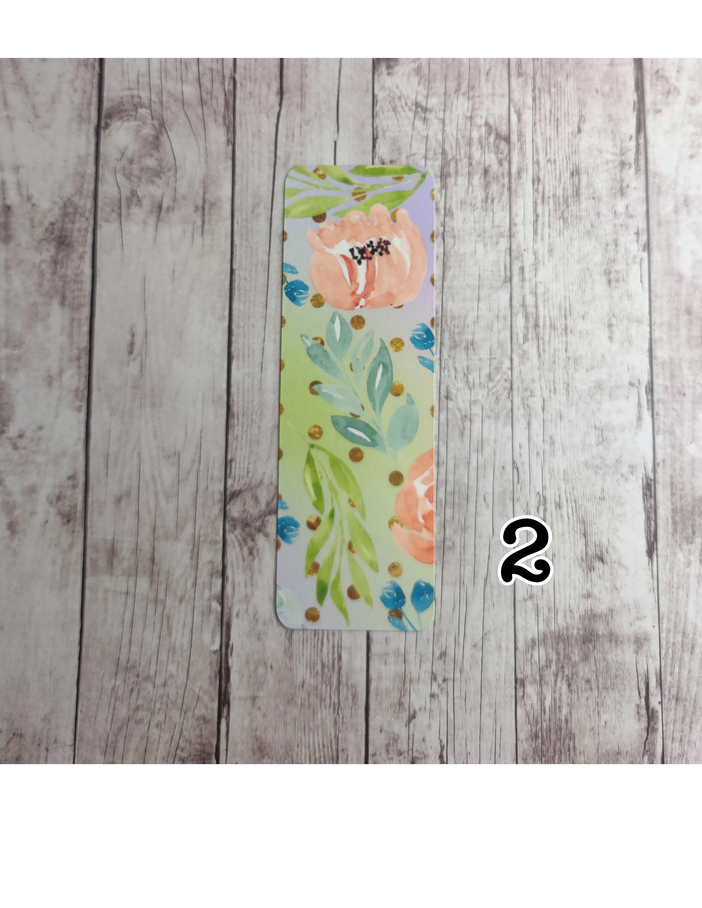 Floral Polka Dot Bookmarks - Colorful Bookmark - Book Accessories ...