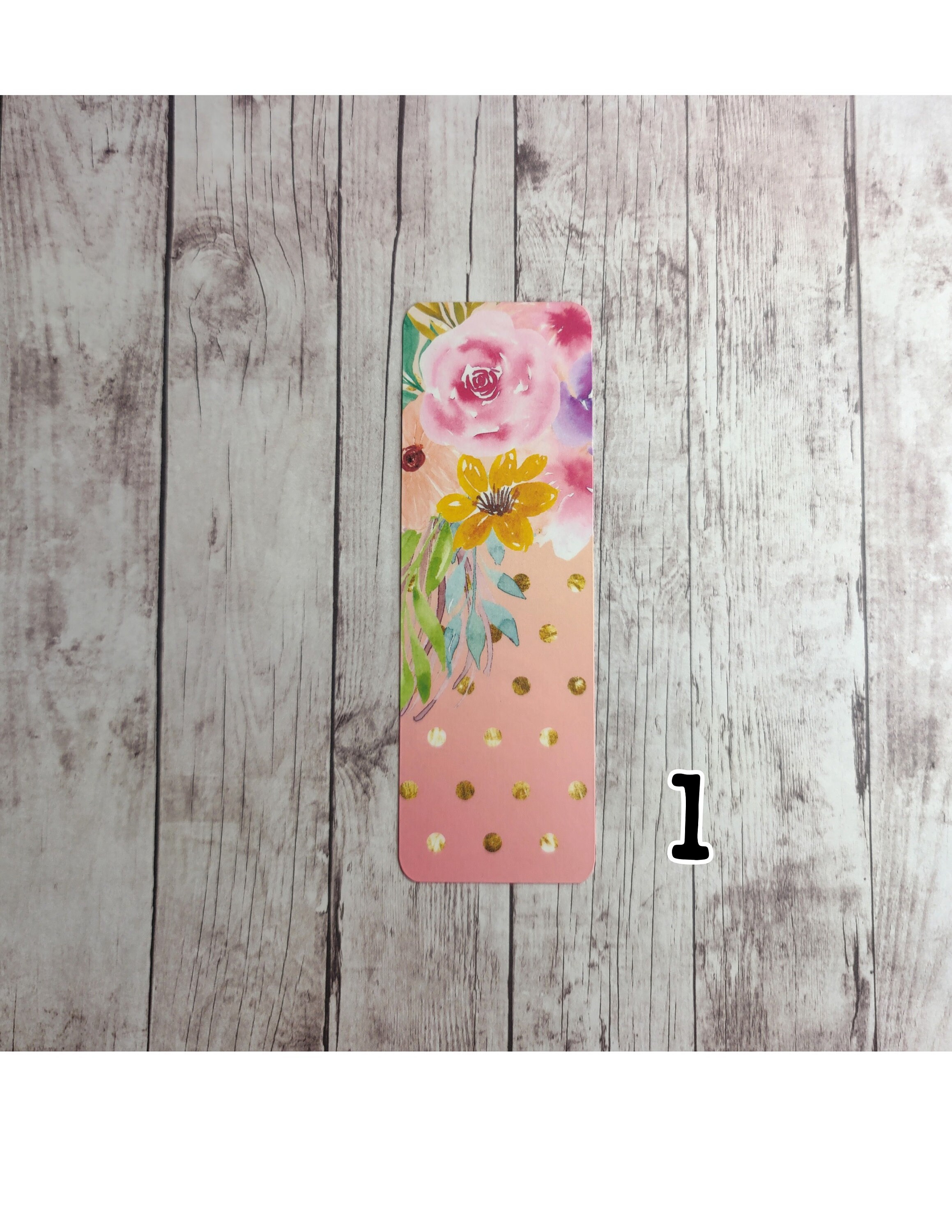 Floral Polka Dot Bookmarks - Colorful Bookmark - Book Accessories ...
