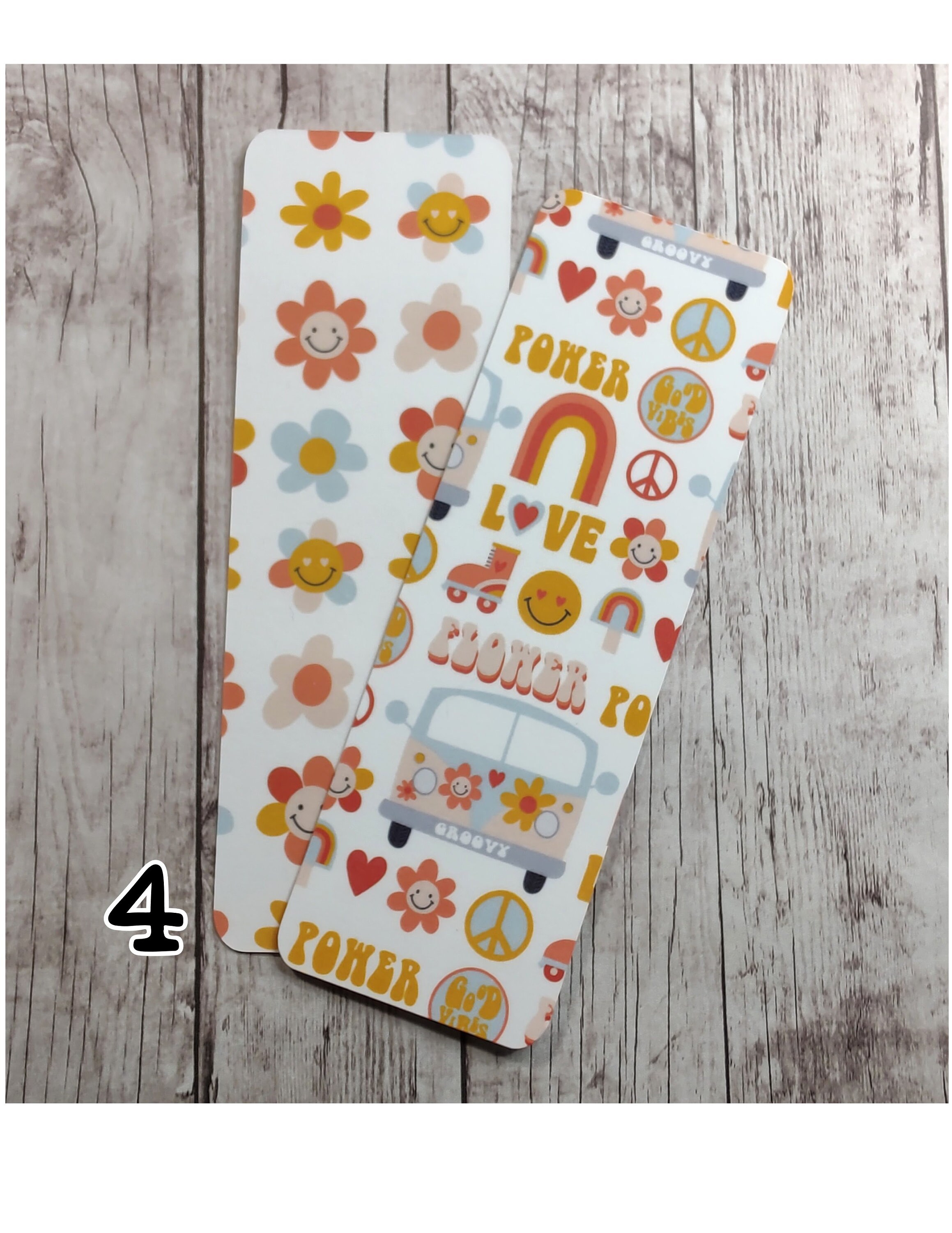 Hippie Flower Bookmarks Peace Bookmark Book Accessories Rainbow ...