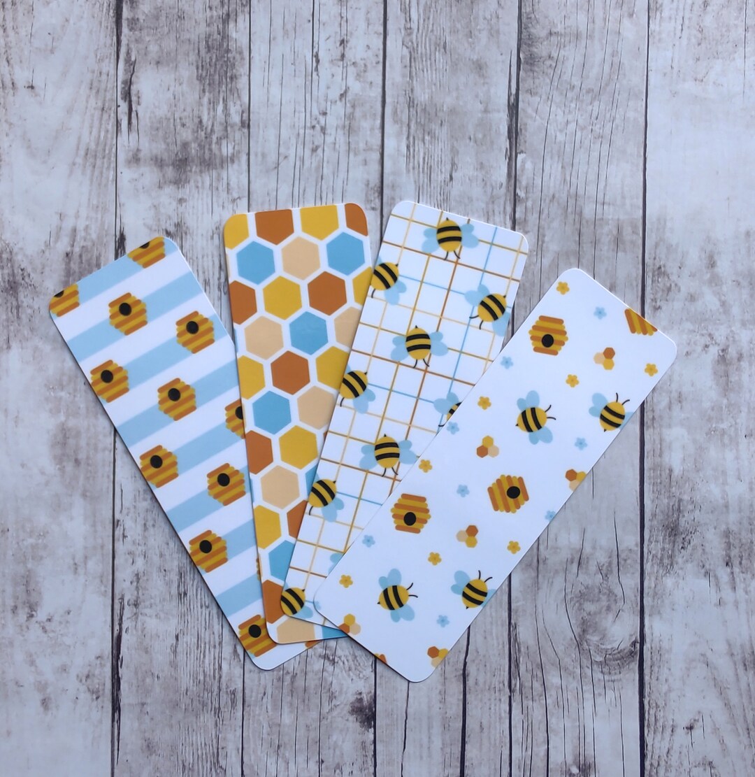 Honey Bee Bookmarks - Bee Bookmark - Book Accessories - Bee Hive ...