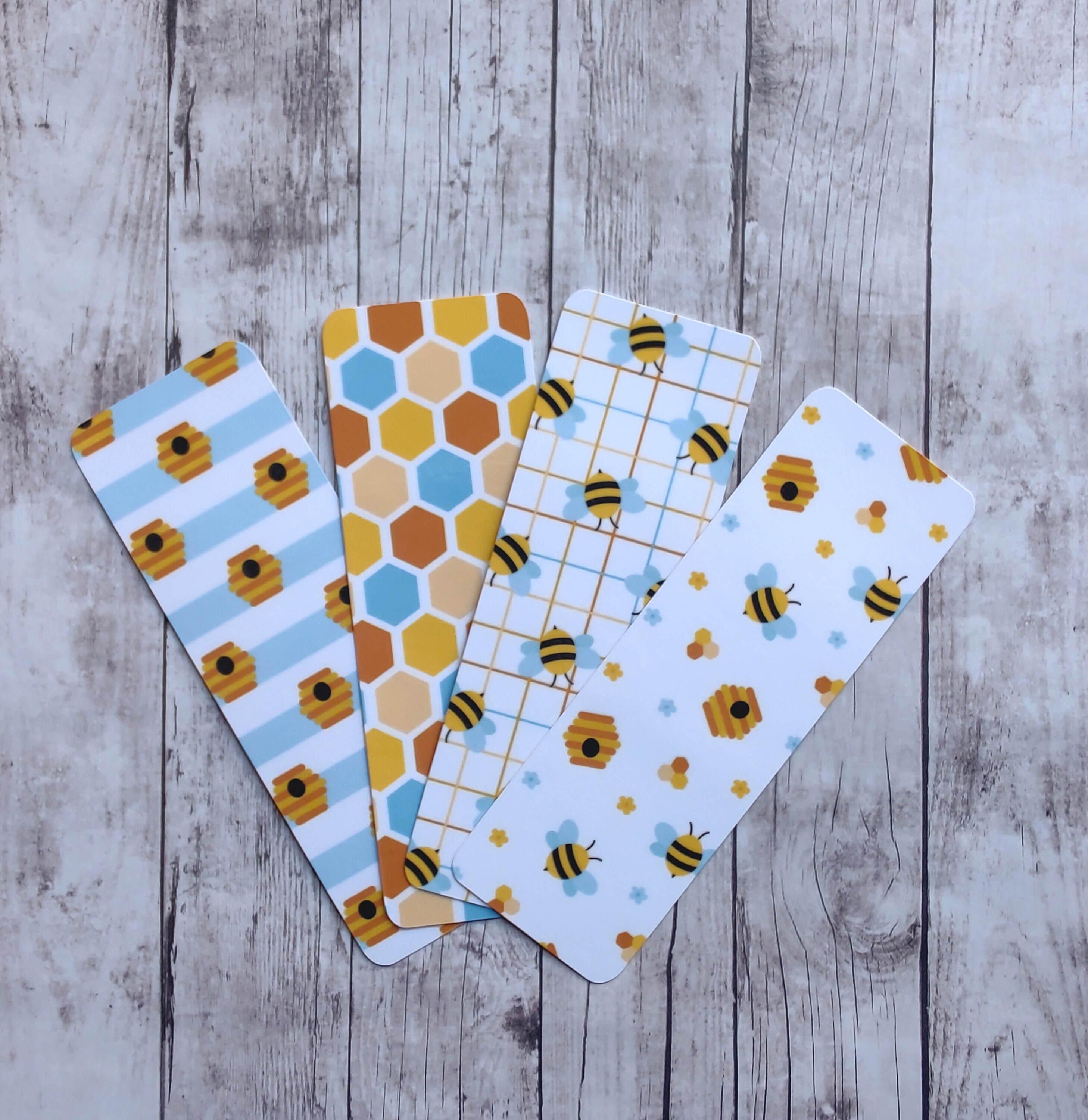 Honey Bee Bookmarks - Bee Bookmark - Book Accessories - Bee Hive ...