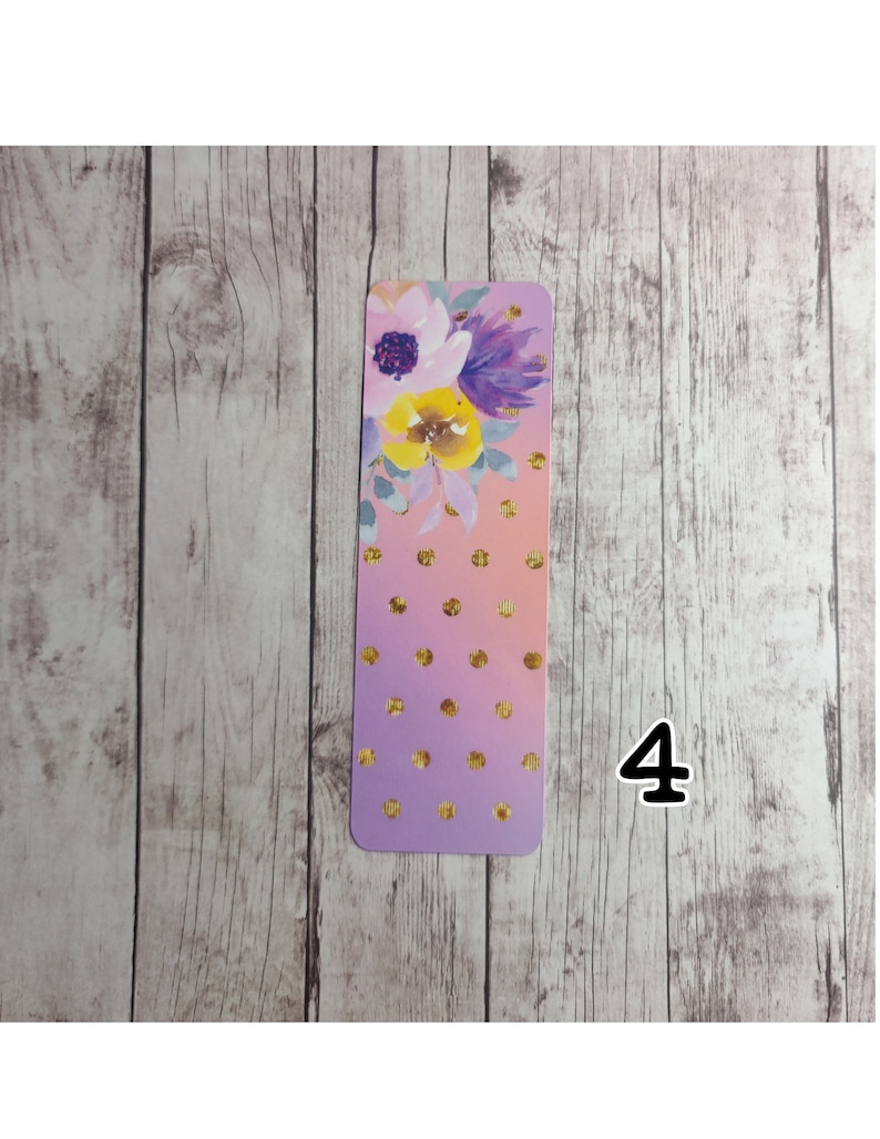 Floral Polka Dot Bookmarks - Colorful Bookmark - Book Accessories ...