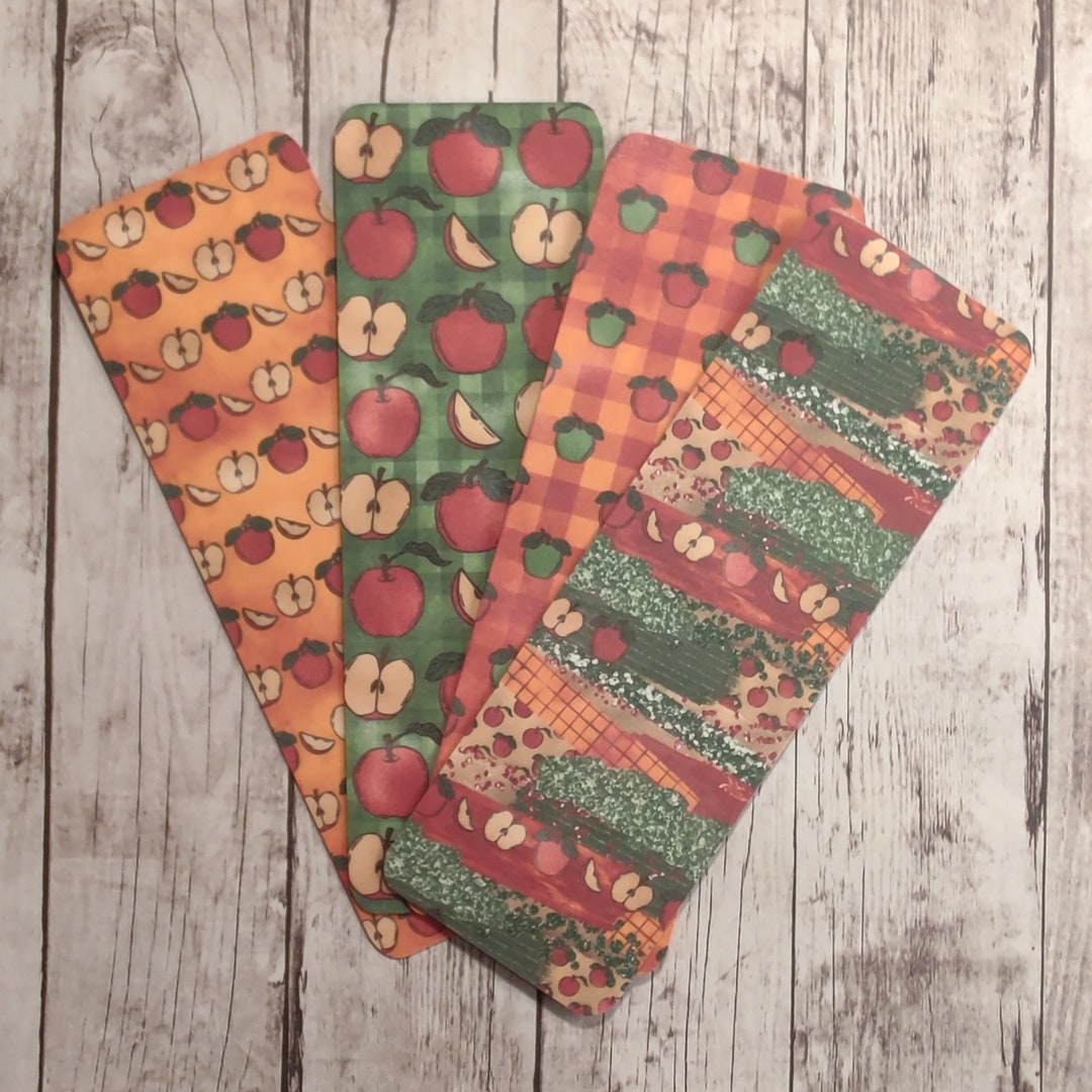 Country Apple Bookmarks - Fruit Bookmark - Book Accessories - Apple ...