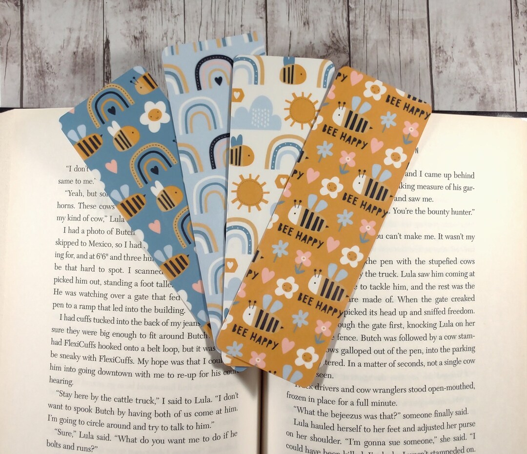 Bumble Bee Bookmarks - Pretty Bookmark - Book Accessories - Rainbow ...