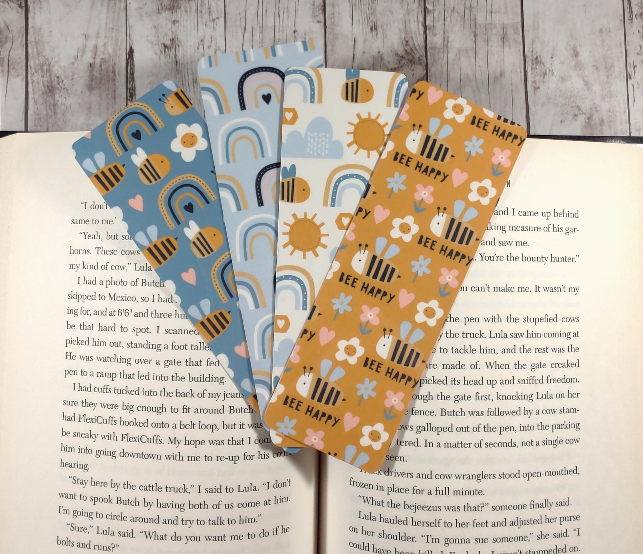 Bumble Bee Bookmarks Pretty Bookmark Book Accessories Rainbow Bookmarks ...