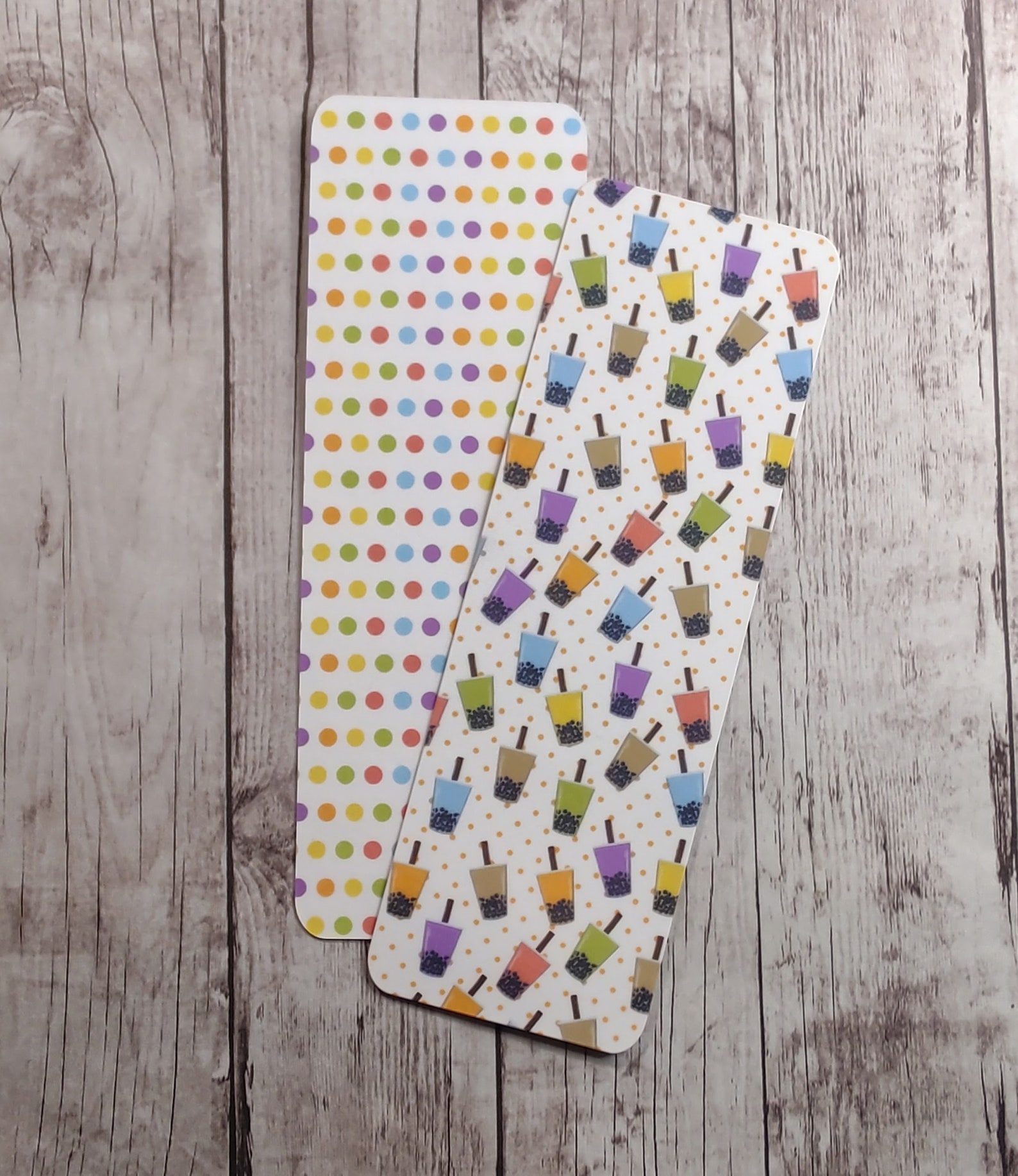 Milk Tea Bookmarks Tea Bookmark Book Accessories Drink Bookmarks - Etsy