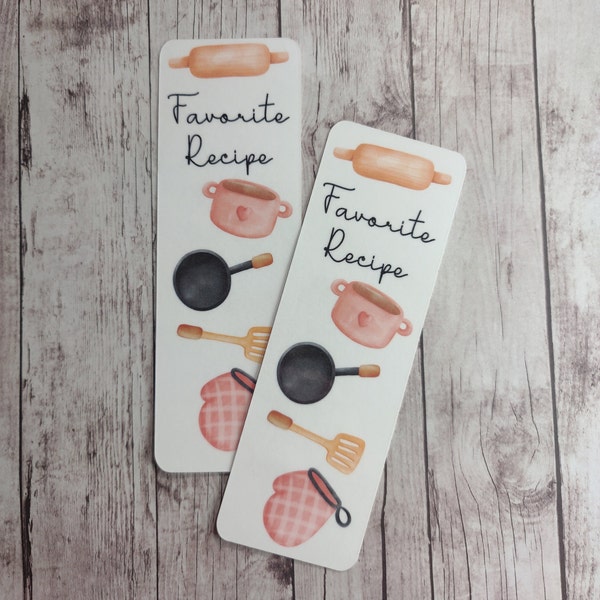 Cookbook Bookmark - Etsy