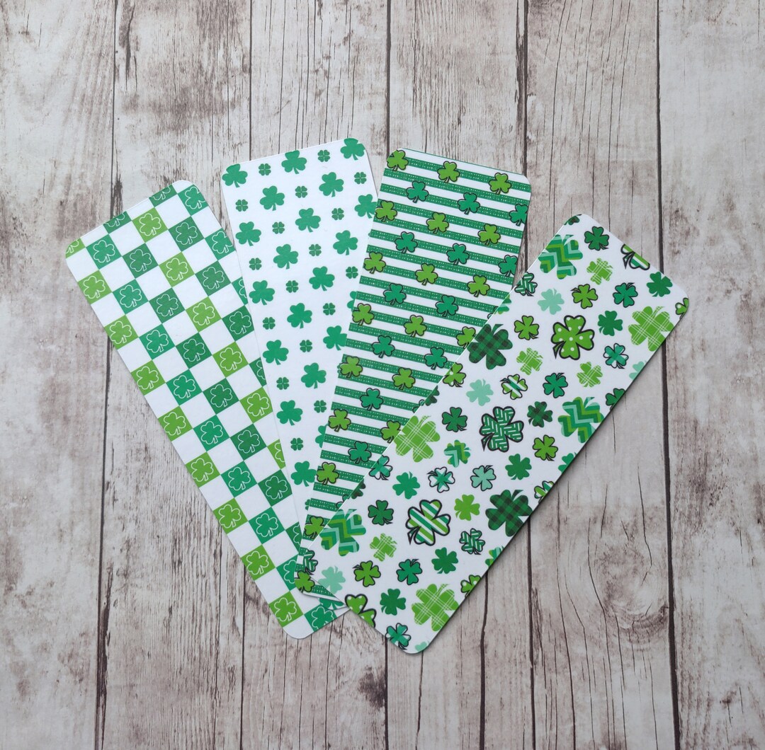 St. Patrick's Day Bookmarks - Clover Bookmark - Book Accessories ...