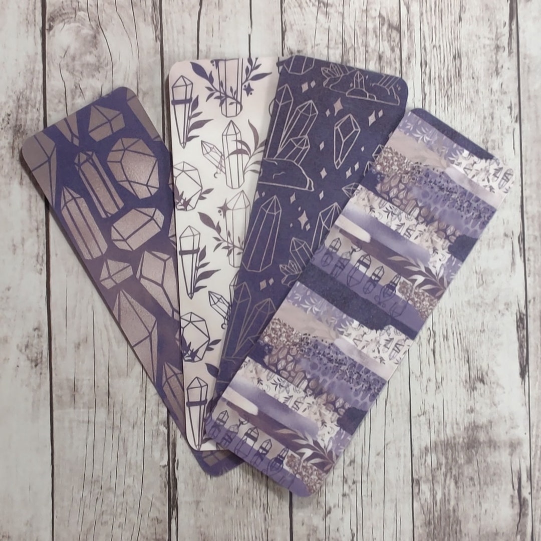 Purple Crystals Bookmarks - Purple Bookmark - Book Accessories ...