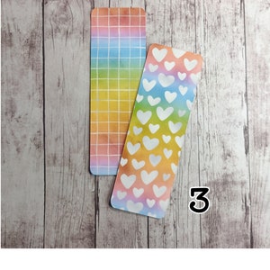Rainbow Bookmarks - Colorful Bookmark - Book Accessories - Heart ...