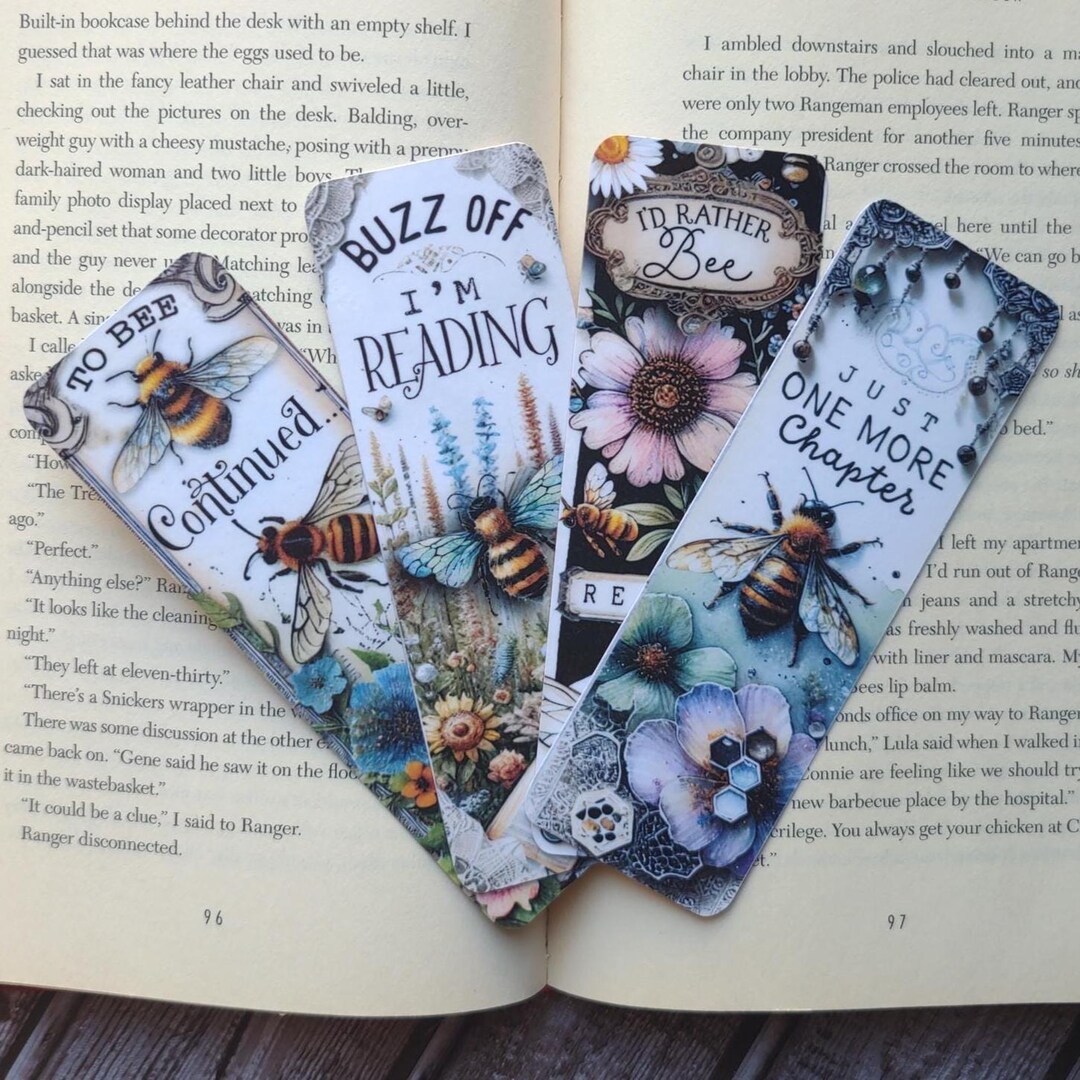 Beautiful Bee Bookmarks - Reading Theme Bookmark - Nature - Magical ...