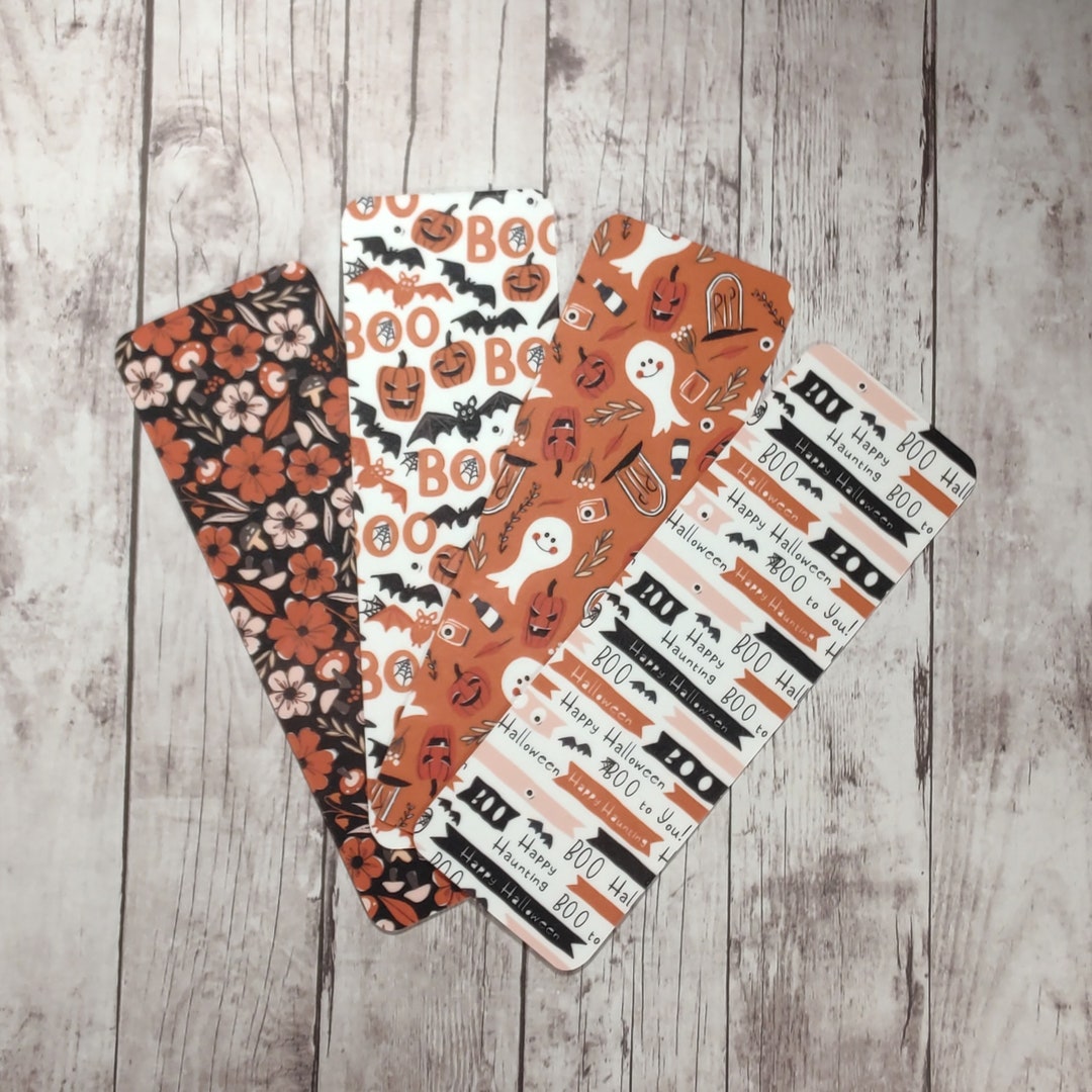 Halloween Bookmarks - Ghost Bookmark - Book Accessories - Bat Bookmarks ...