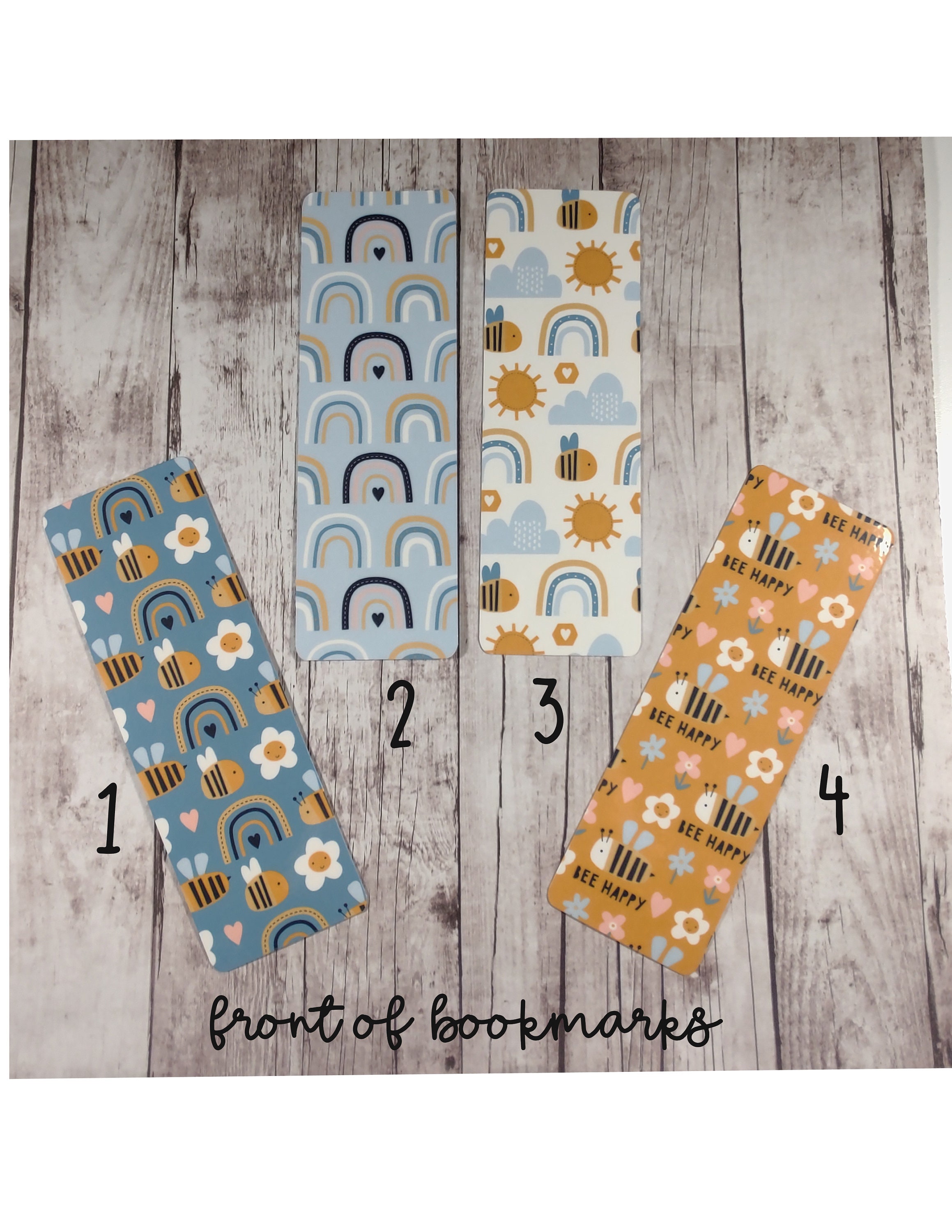 Bumble Bee Bookmarks Pretty Bookmark Book Accessories Rainbow Bookmarks ...