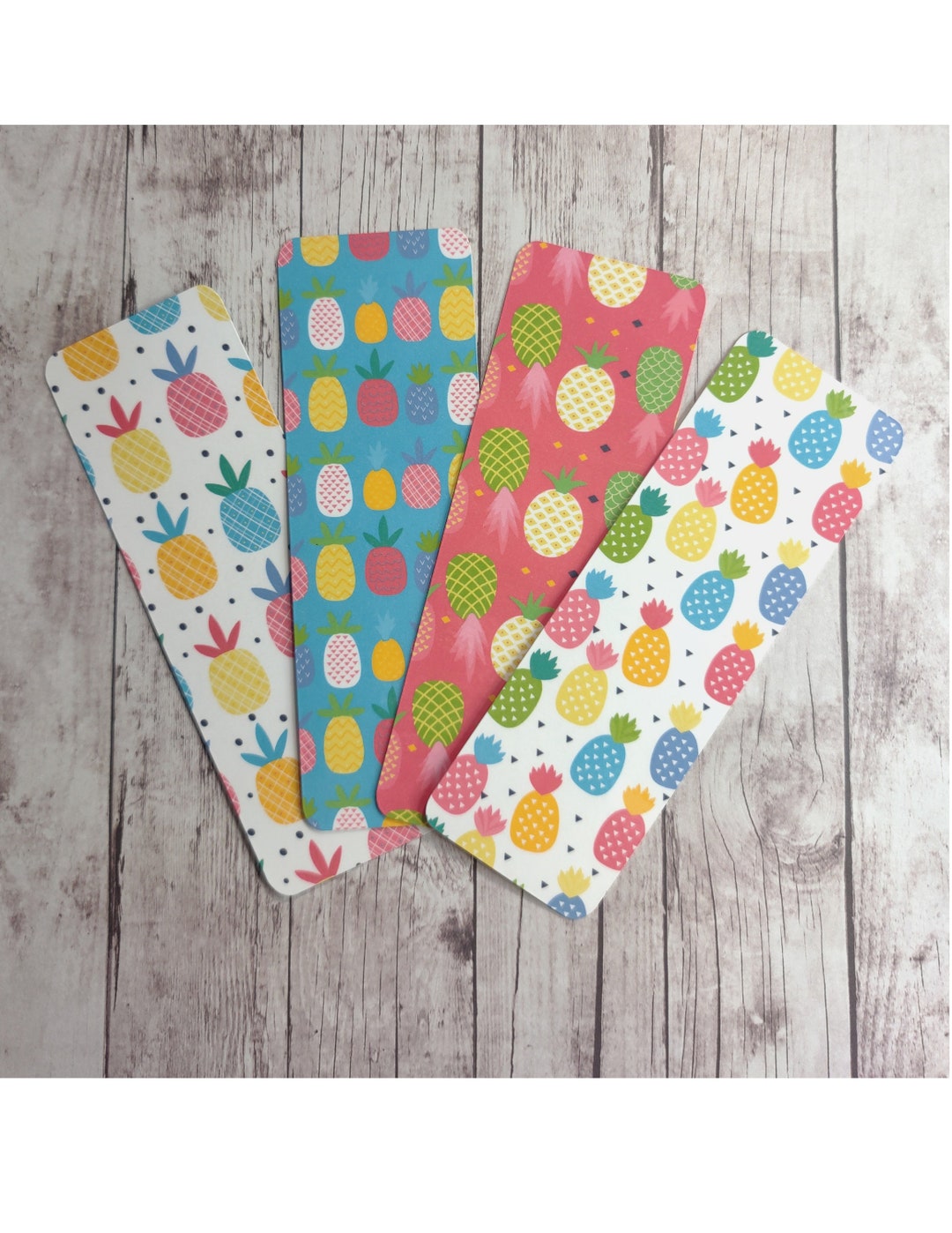 Colorful Pineapple Bookmarks - Fruit Bookmark - Book Accessories ...