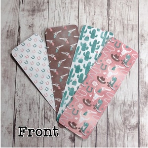 Pink Western Cowgirl Bookmarks - Cactus Bookmark - Book Accessories ...