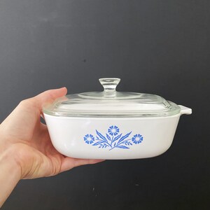 Small Vintage Cornflower Blue Corning Ware 1 Quart Dish With Original ...