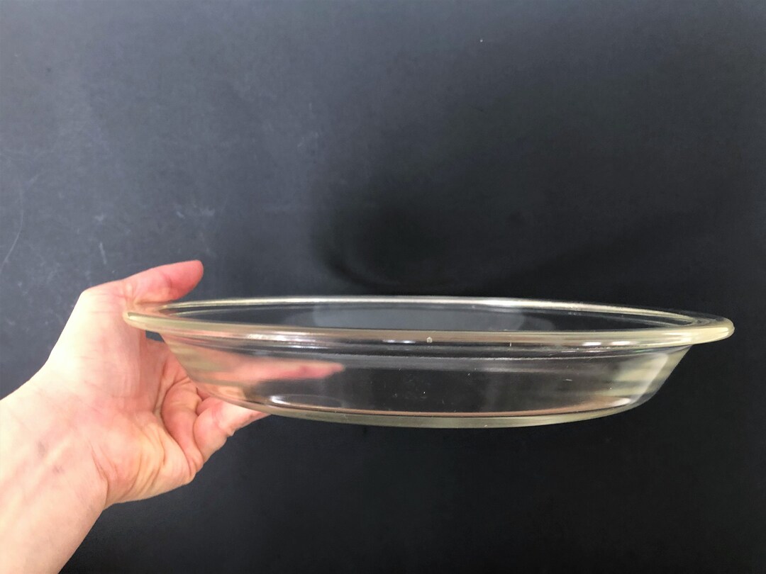 9.5 Pyrex Clear Glass Pie Plate - Etsy