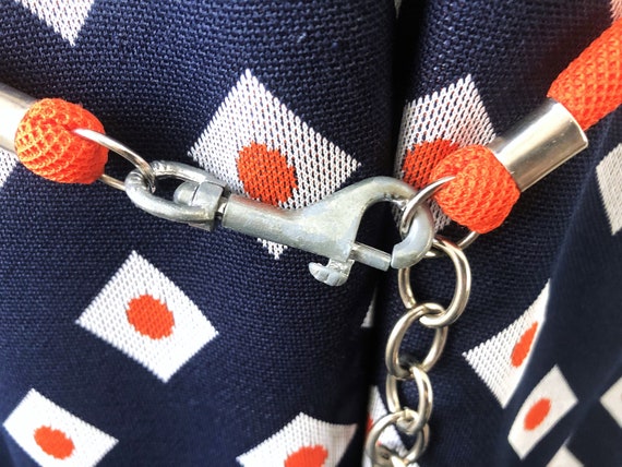 1970s Hopewell Jonathan Logan Navy Blue White Squares… - Gem