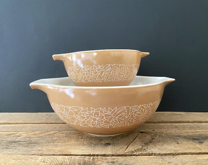 4pc Pyrex Woodland Set, 1970s Pyrex Woodland, Cinderella Bowl Set ...