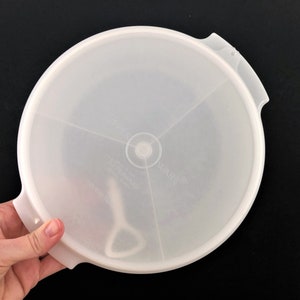 Vintage 3-piece Tupperware White Divided Party Suzette 608-17 With Lid ...