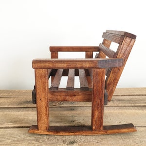 Wood Baby Doll Rocking Chair/vintage Doll Size Rocker - Etsy