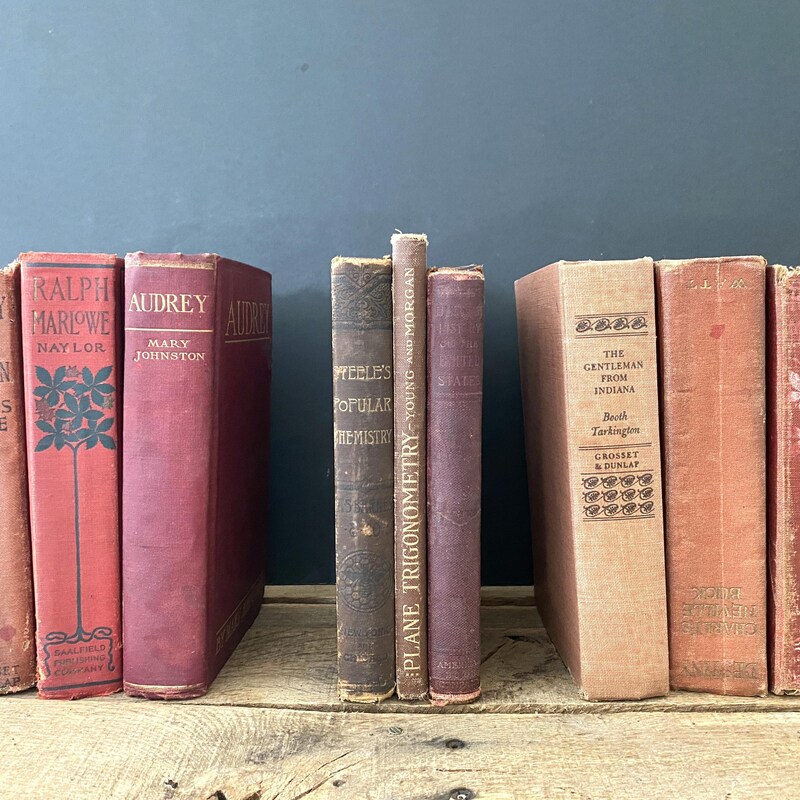 Antique Book Collection - Etsy