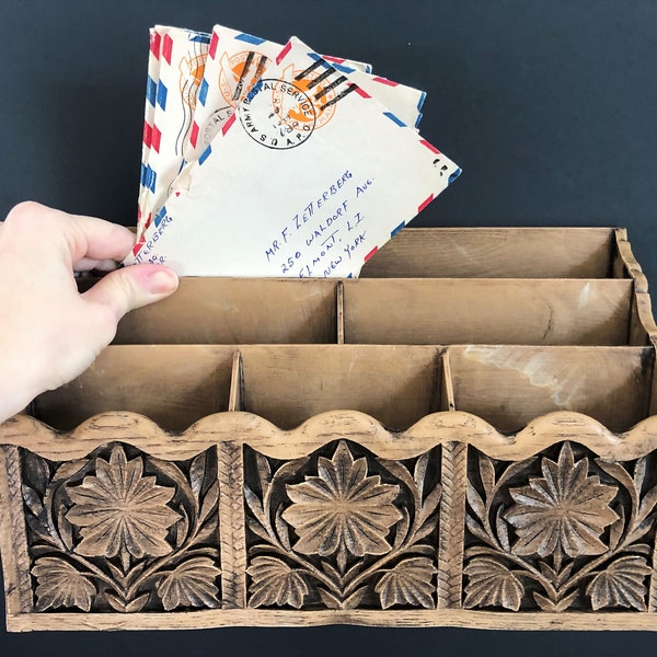 Wood Mail Organizer - Etsy
