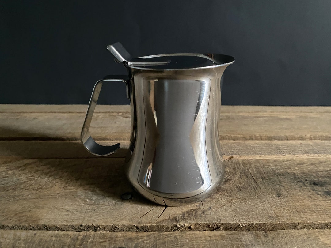 Vintage Italian 4-1/4 VEV Inox Stainless Steel Milk Frothing Pitcher ...