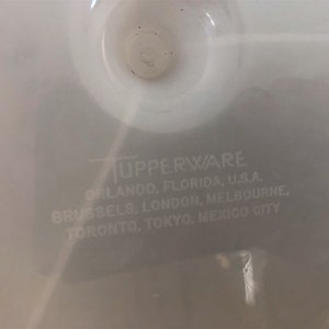 Vintage 3-piece Tupperware White Divided Party Suzette 608-17 With Lid ...