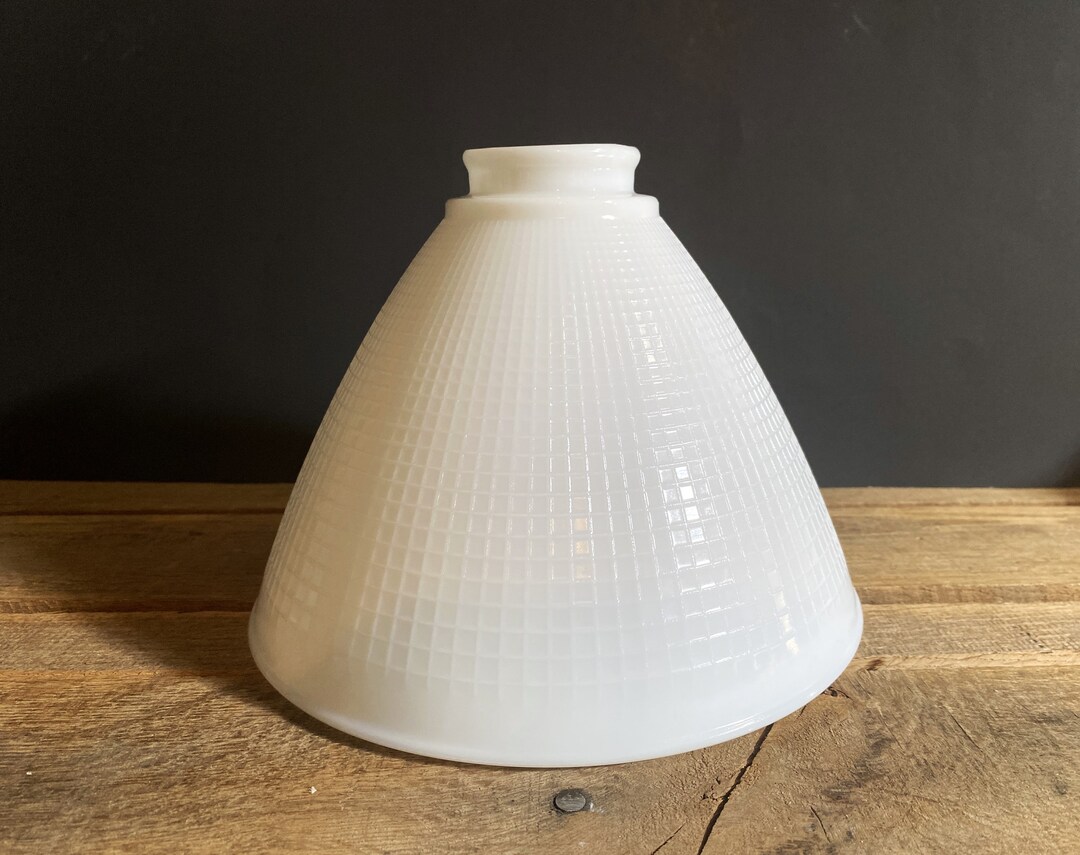 Medium 5-3/4 Tall Milk Glass Torchiere Lamp Shade/milk Glass Diffuser Lamp Shade/corning Milk ...