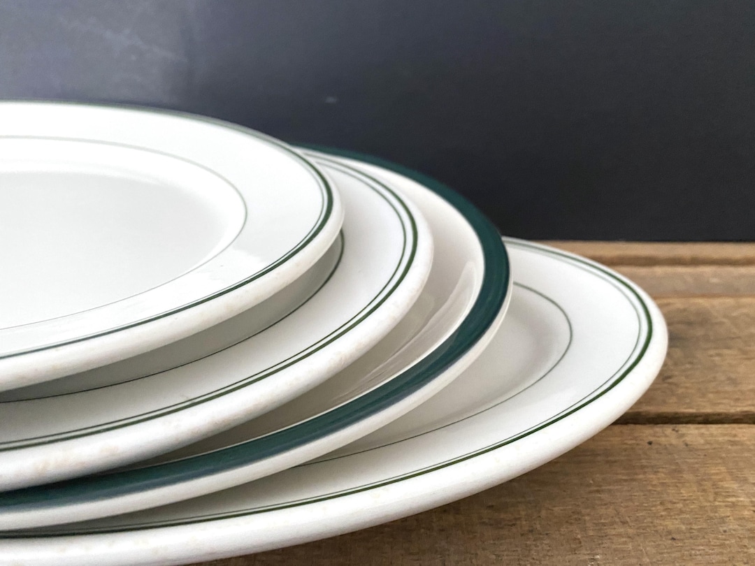 CHOICE - Replacement Pieces - Green Band Plates/double Green Stripe ...