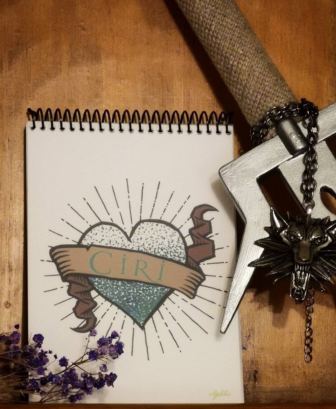 Ciri Notebook - A5 Non Lined - the Witcher Stationery - Etsy