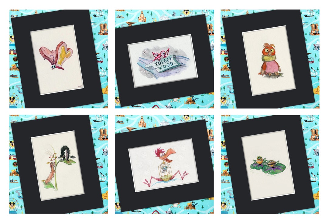 Alice in Wonderland, Tulgey Wood, Group of 6 - 5"x7" Prints - Etsy