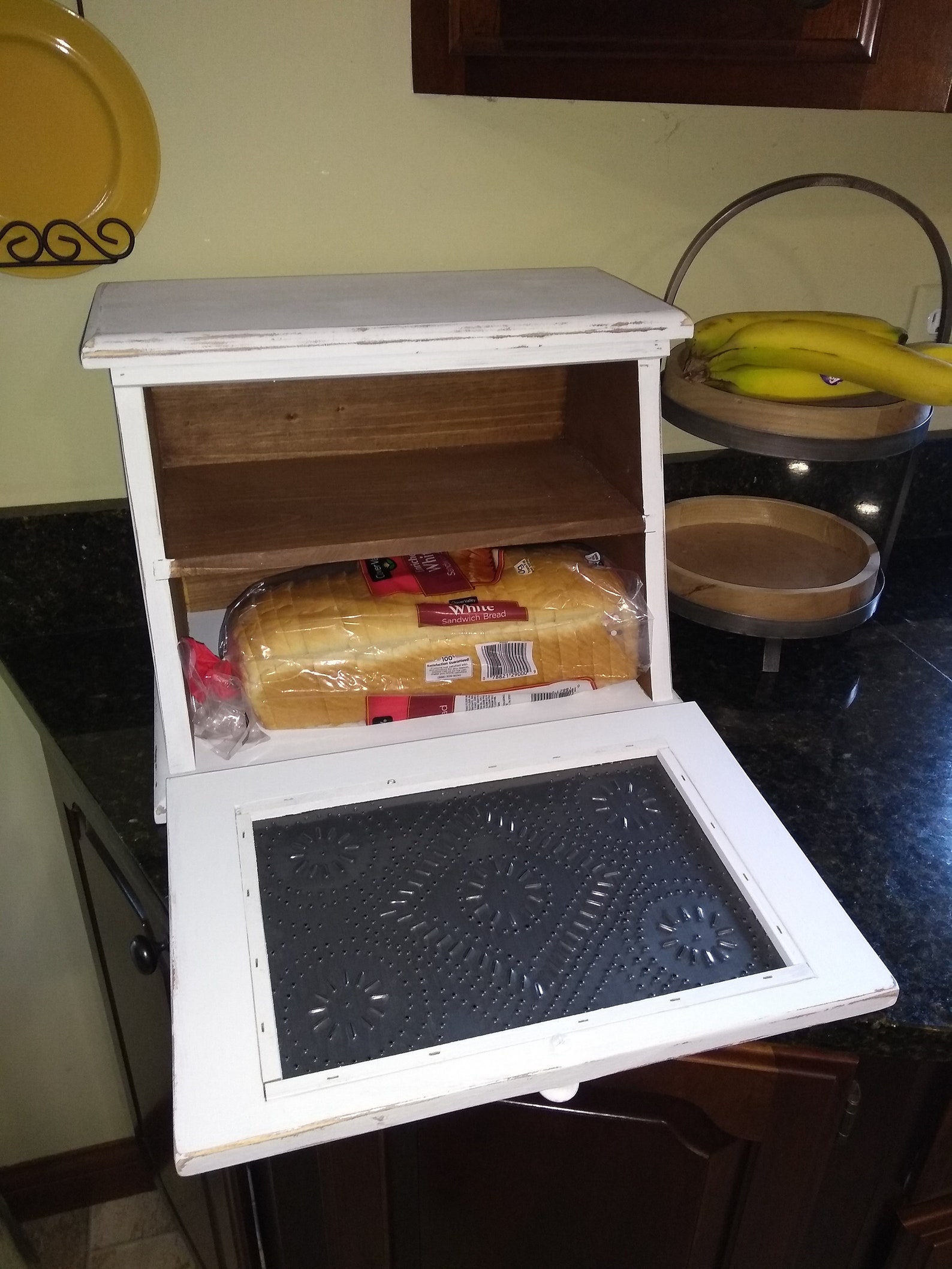 Punched Tin Breadbox - Etsy