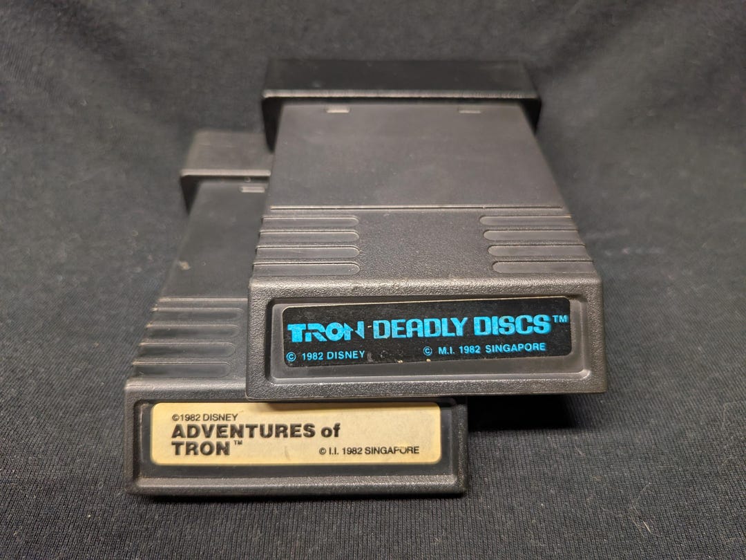 Atari 2600 Video Game Lot Tron Deadly Discs & Adventures of Tron ...