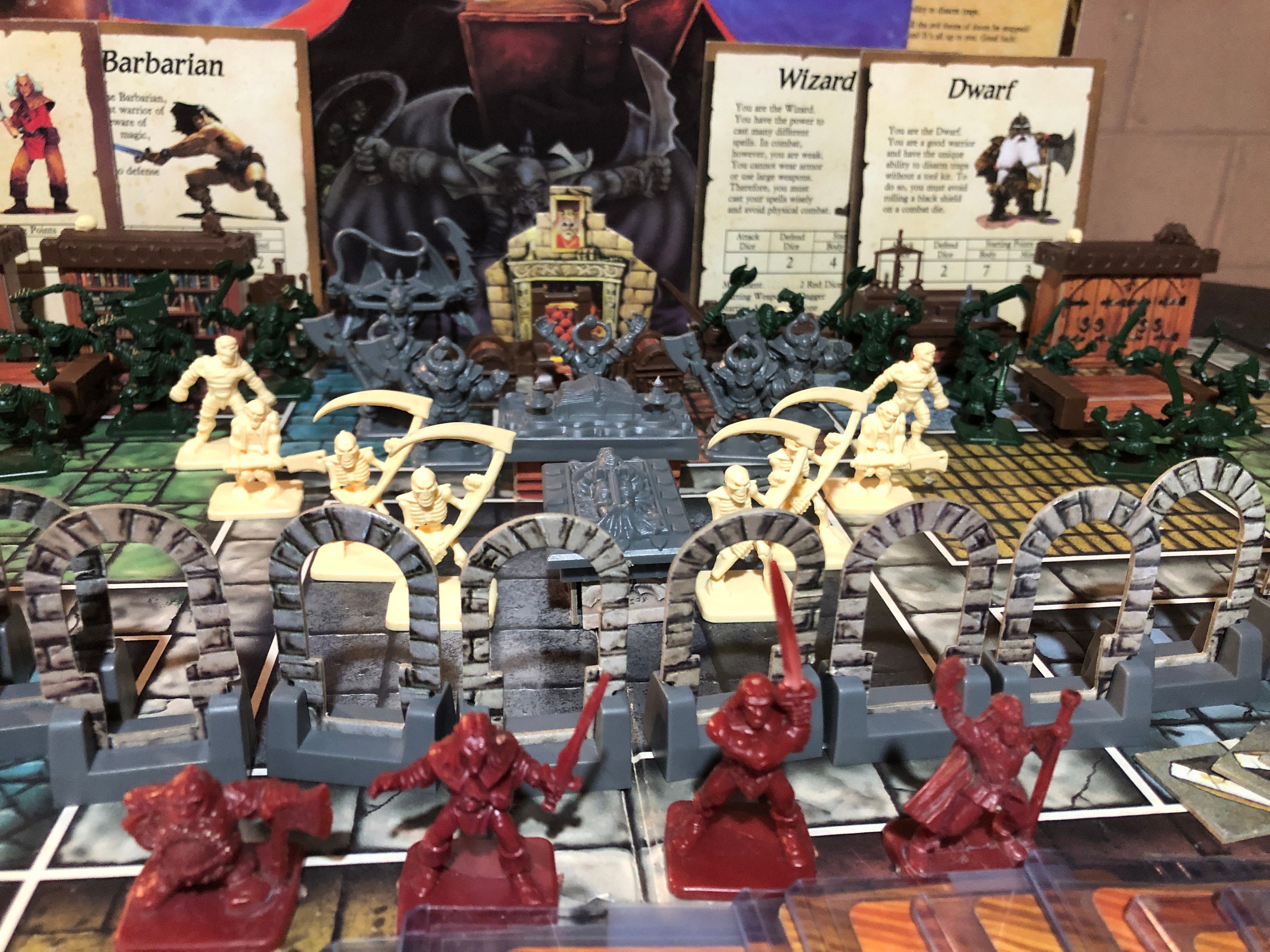 Heroquest Vintage Board Game With 2 Expansions Kellers Keep Witch Lord ...