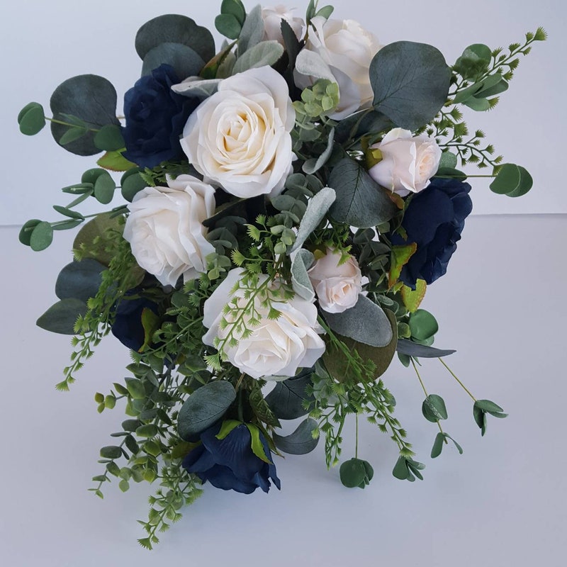 Navy Blue and Ivory - Etsy